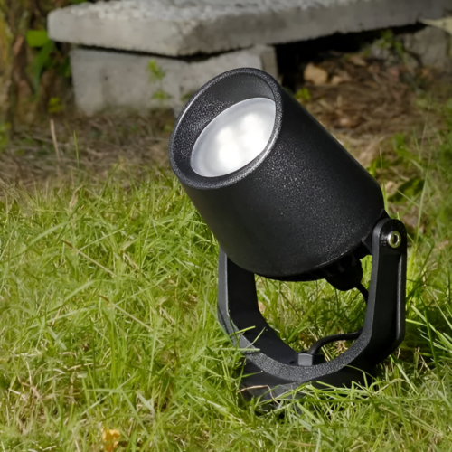 Reflector De Exterior Con Estaca – Para 1 Lámpara GU10 - Acabado Negro