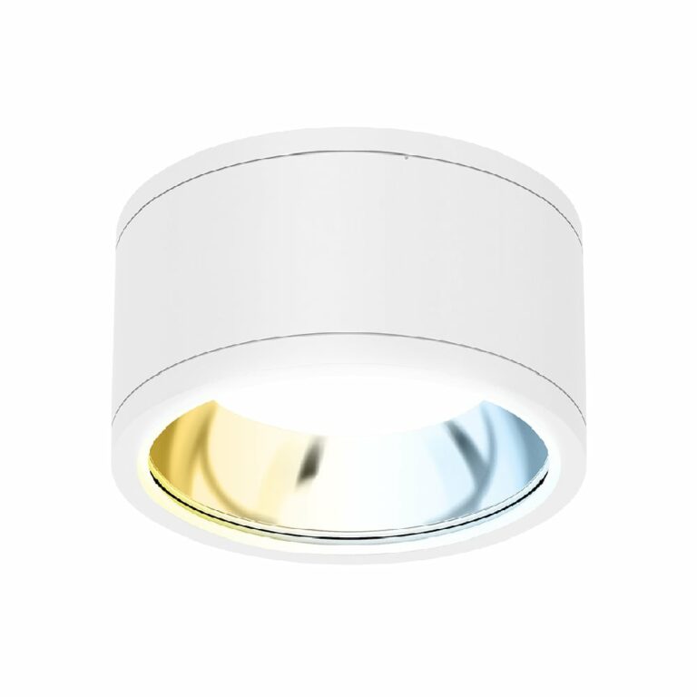 Cilindro De Sobreponer LED - 35W - Acabado Blanco - Luz Blanca Configurable