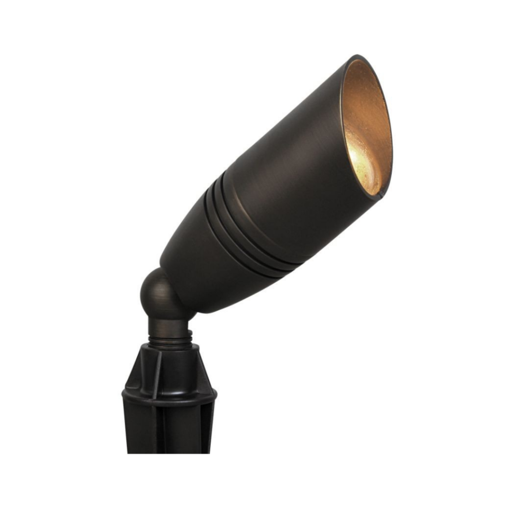 Reflector De Exterior Con Estaca - Para 1 Lámpara GU10 - Acabado Bronce